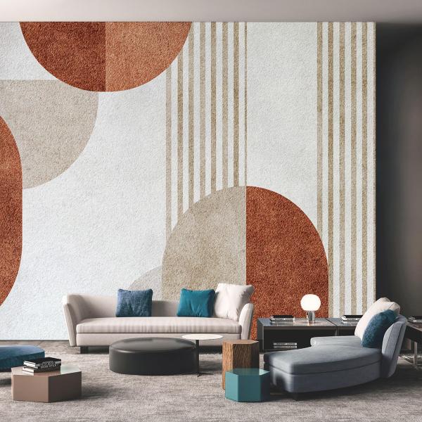 ・Boho Mid Century Wall Mural: Our wall paper is printed using advanced equipment to present you with true colors and exq...