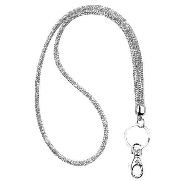 ・Eyecatching design: the lanyard is adorned with sparkling rhinestones, making it a fashionable accessory that enhances ...