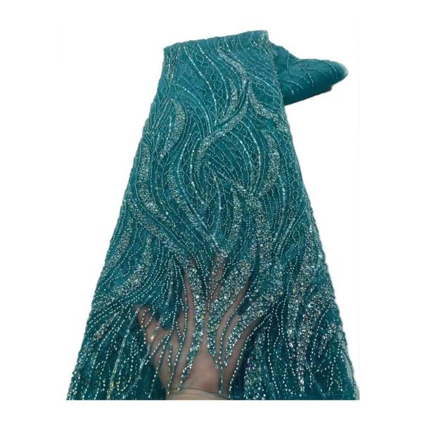 ・【DYNAMIC FLOW LINE PATTERN】- Features a "Flow line" where "Tube beads" are arranged in fluid curves. This creates a "Dy...