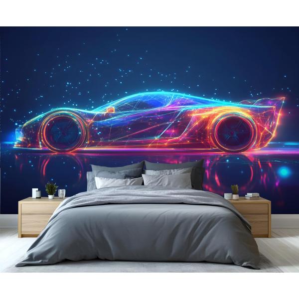 ・Mural Size: Mural total size 78.7"W x 55.1"H /200x140cm (W x H). The mural is cut into 3 pieces and provided in pre-cut...
