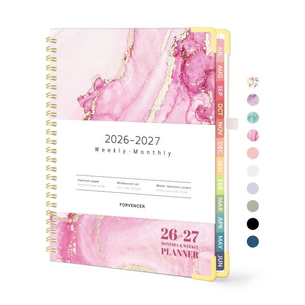 ・2026 - 2027 Academic Planner: Come with 12 months (July 2026 - June 2027) of monthly and weekly pages, plus 3 additiona...