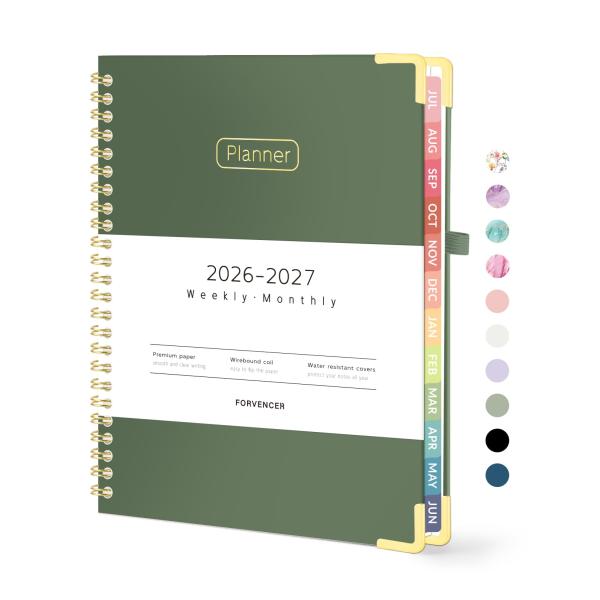 ・2026 - 2027 Academic Planner: Come with 12 months (July 2026 - June 2027) of monthly and weekly pages, plus 3 additiona...