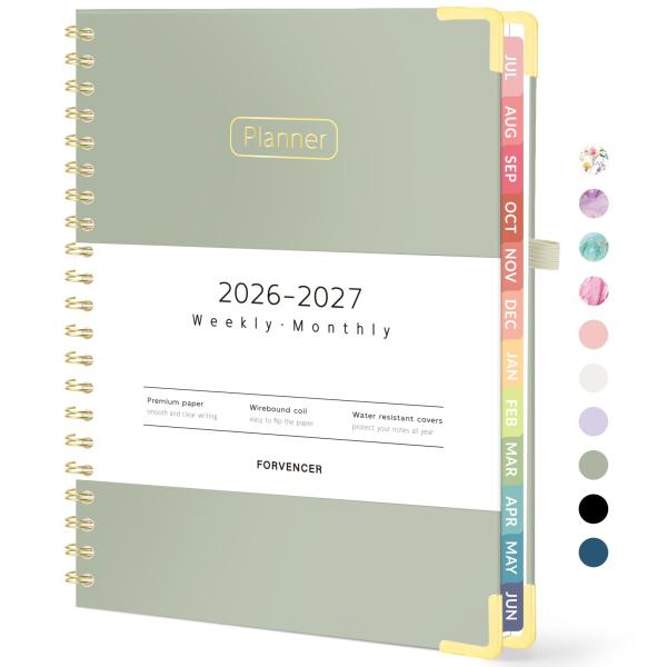 ・2026 - 2027 Academic Planner: Come with 12 months (July 2026 - June 2027) of monthly and weekly pages, plus 3 additiona...