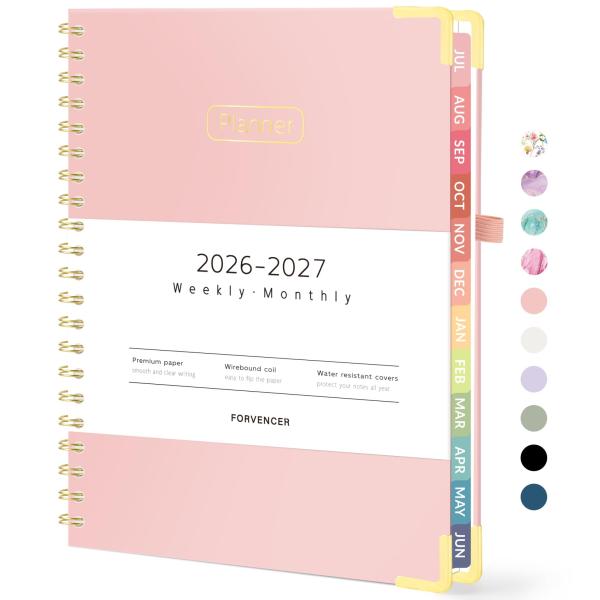 ・2026 - 2027 Academic Planner: Come with 12 months (July 2026 - June 2027) of monthly and weekly pages, plus 3 additiona...