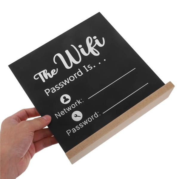 ・Easy Reusable Updates: Effortlessly rewrite WiFi name and password as needed, with a smooth surface that wipes clean qu...