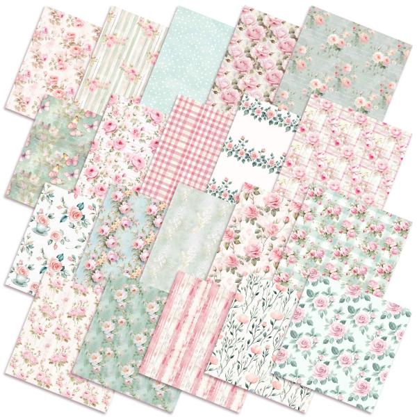 ・Pink and Green Floral Theme: the sewing fabric is printed with 20 different pink and floral greenery patterns; You can ...