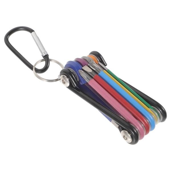 ・Durable foldable wrench--crafted from steel materials for durability and reliability, foldable key set is practical to ...