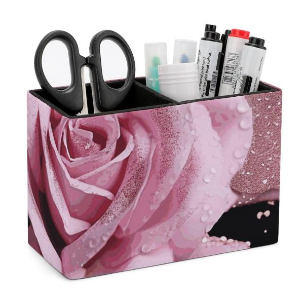 ・Premium Material: Crafted with PU Leather on the surface and soft flannel inside and at the bottom, this Glitter Pink R...