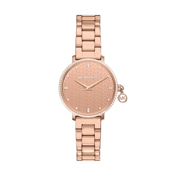 ・A bestselling favorite gets a fresh update in a scaled-down 32mm silhouette. Featuring Michael's very first MK2000 logo...