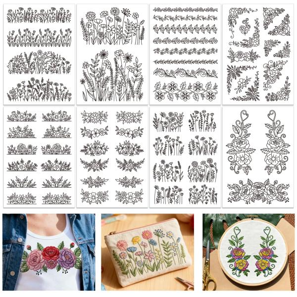 ・Water-Soluble Paper : This water soluble embroidery paper is made of quality material that adheres firmly to fabric wit...