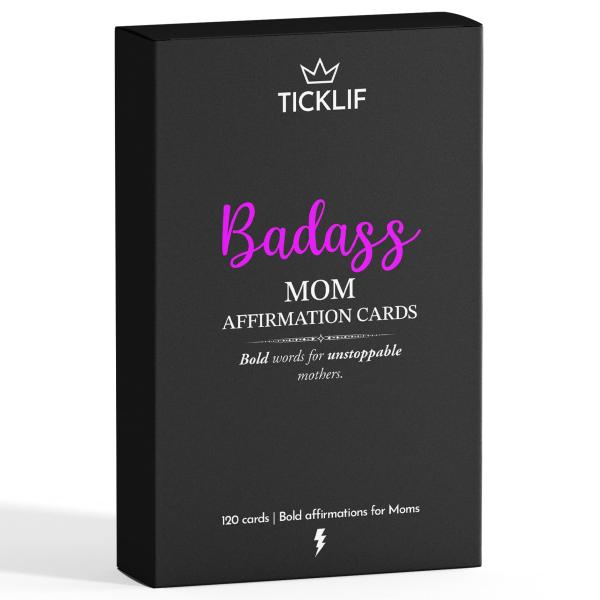 ・? BADASS AFFIRMATIONS FOR MOMS: A powerful deck of 120 badass affirmation cards created to remind moms how strong, resi...
