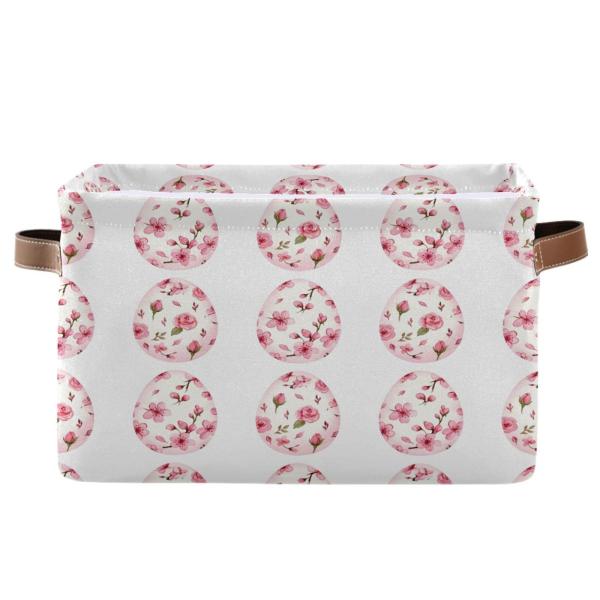 ・Material - The fabric organizer bin is made of durable canvas + PE lining that is waterproof and moisture resistant, wi...