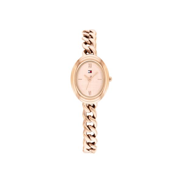 ・Jewelry-inspired and effortlessly chic, this Tommy Hilfiger 27mm x 19.7mm watch has a luxury-inspired oval case and sle...