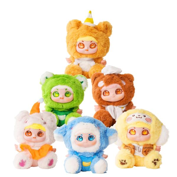 ・**謎の開梱の興奮を体験してください! ** SAMUELのぬいぐるみブラインドボックスには、それぞれユニークなぬいぐるみが入っています。 コンプリートセットをご購入いただくと、6種類の通常のデザインがすべて届きます(1/72の隠れ確率)...