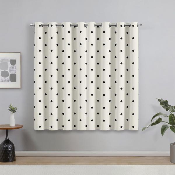 ・Polka Dot Home Decor: These window curtains feature vibrant printed patterns and unconventional designs that can instan...