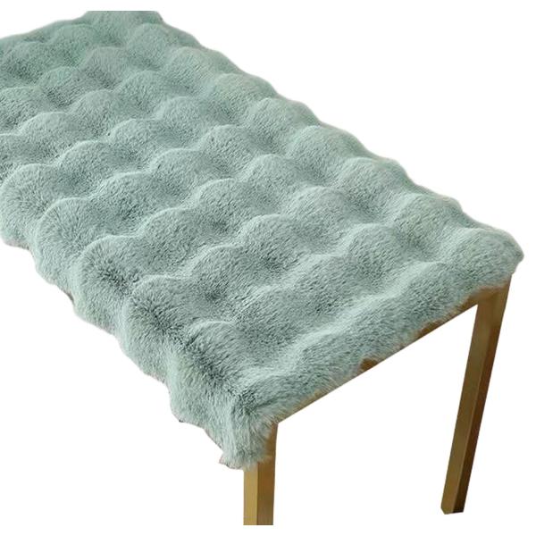 ・MATERIAL TEXTURE: Crafted from premium bubble fleece, this shoe bench cushion features a massaging bubble texture on it...