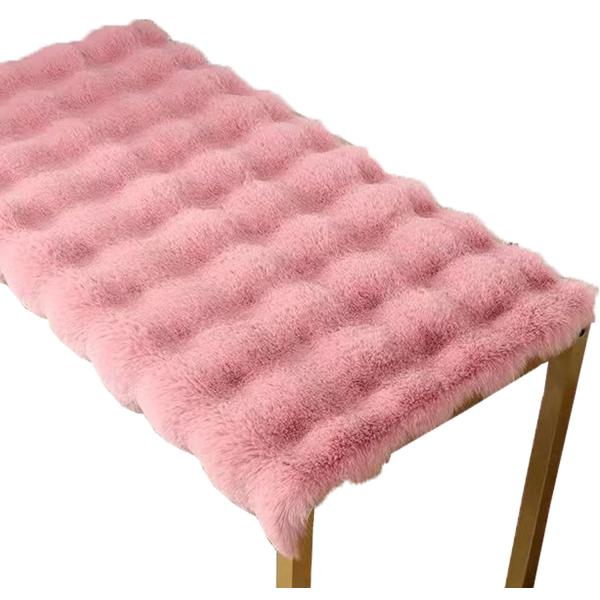 ・MATERIAL TEXTURE: Crafted from premium bubble fleece, this shoe bench cushion features a massaging bubble texture on it...