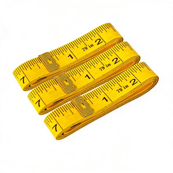 ・両面測定テープ3本パック、79インチ/200cm(長さ)、0.63インチ/16mm(幅)。高品質、絶妙、完璧、ポータブル、耐久性のあるテープメジャー。・読みやすく正確な測定。 この巻尺には、インチとセンチメートルの両方で正確で大きくてクリ...