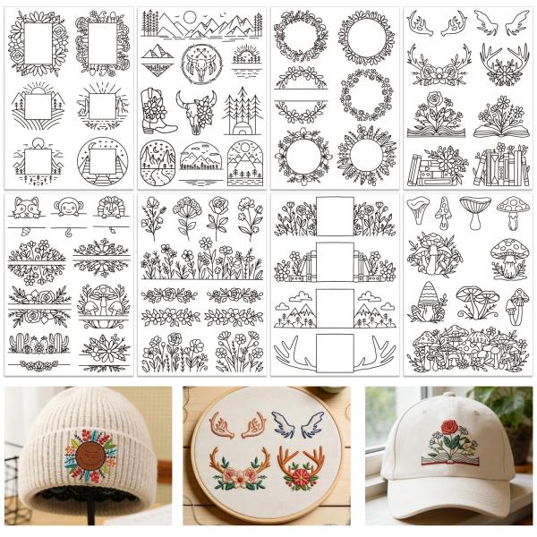 ・Water-Soluble Paper : This water soluble embroidery paper is made of quality material that adheres firmly to fabric wit...