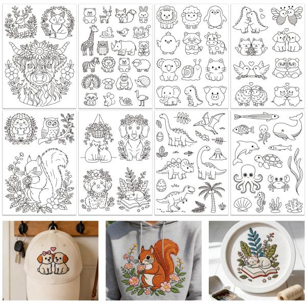 ・Water-Soluble Paper : This water soluble embroidery paper is crafted from quality material that adheres firmly to fabri...