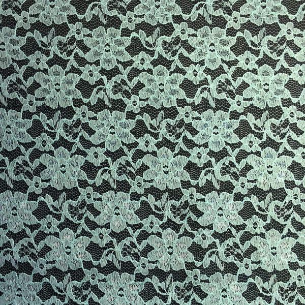 ・French Floral Raschel Lace Fabric - Intricate floral lace design with a classic woven structure suitable for formal and...