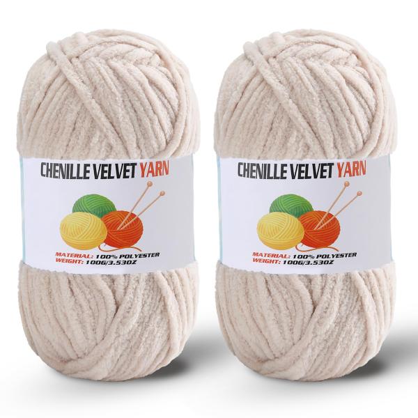 ・Super Fluffy and Soft:The chunky chenille yarn is buttery soft, no shedding or fraying! It remains fluffy and soft afte...