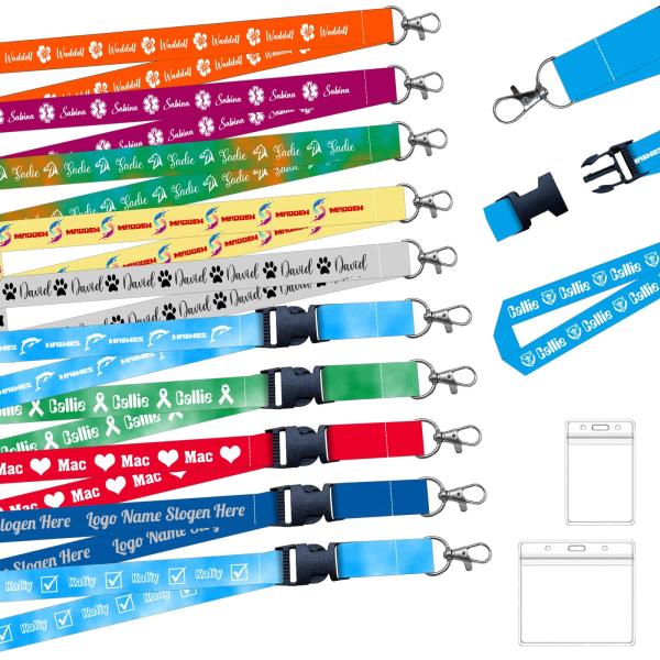 ・More Colors ＆ Styles: We use heat transfer printing technology and have 2 different styles of customized lanyards in bu...