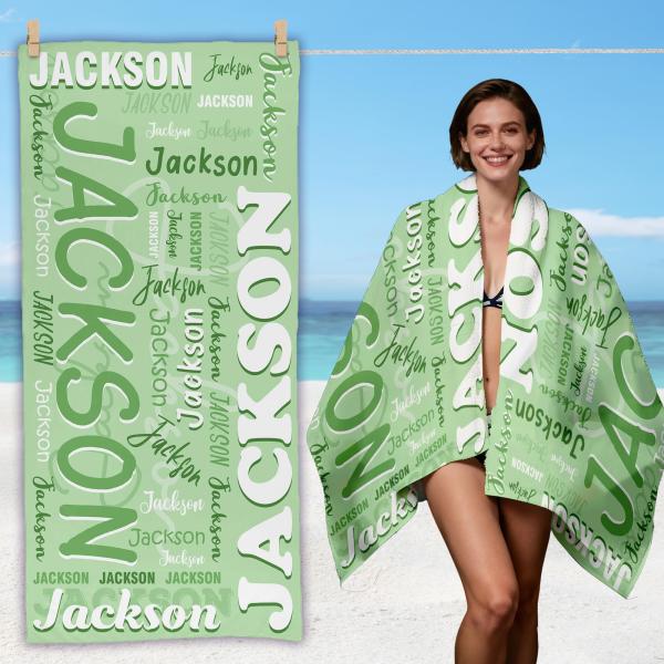 ・【CUSTOM BATH TOWEL】-- Firstly, choose the style you want. Secondly, click "customize now" button. Thirdly: Input your o...