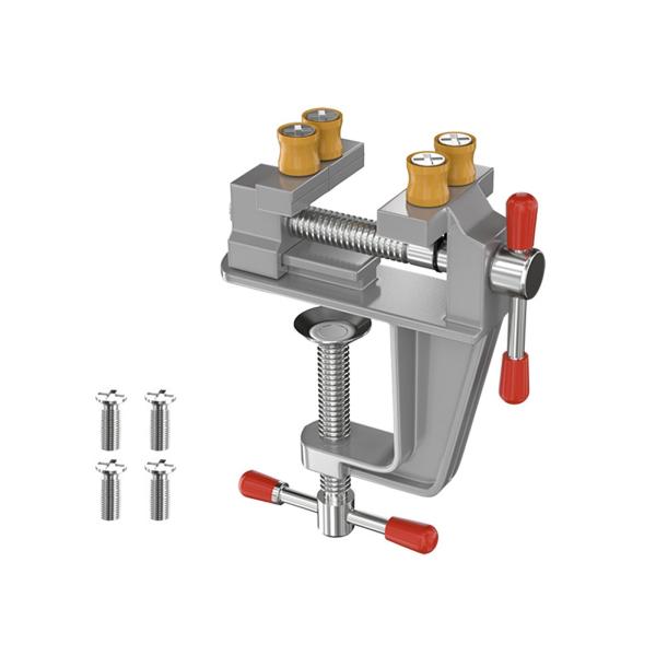 ・effortless portability with our lightweight bench vise, crafted from aluminum for durability while maintaining for exte...