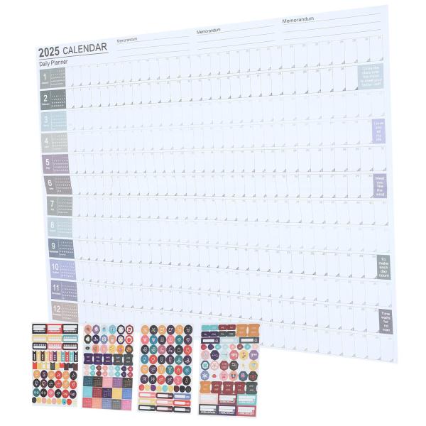 ・Whole year wall calendar:whether at home, school, or the office, this calendar on the wall will put you in a better moo...