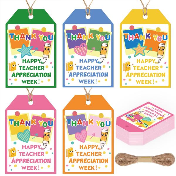 ・VALUE PACK FOR THANK YOU GIFTS: Includes 50PCS thank you tags with 5 different designs (10 of each). Perfect for adding...