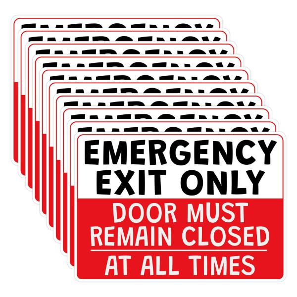・Size: Enhance safety with our 10-piece set, 10 x 7.1 in（25.4 x 18 cm）, decals for optimal placement and visibility. Our...
