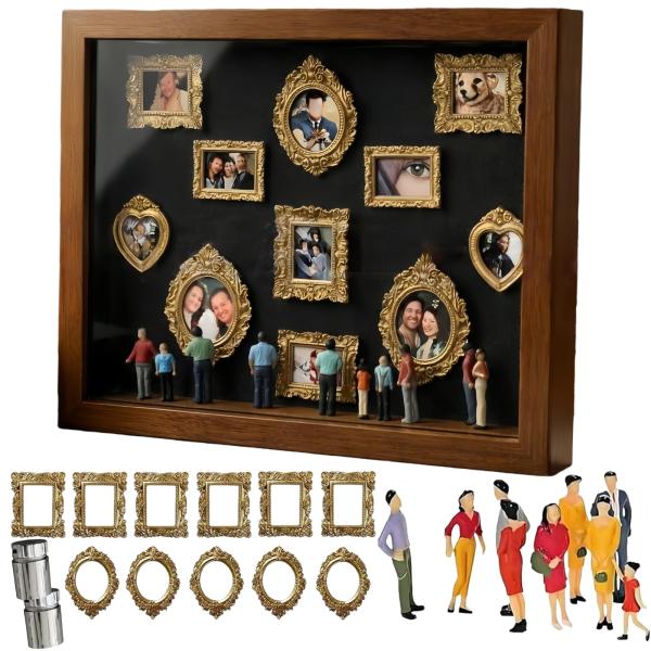 ・【DIY Mini Museum Silhouette Box】 This Museum of Us box transforms everyday photos and small keepsakes into a curated mi...