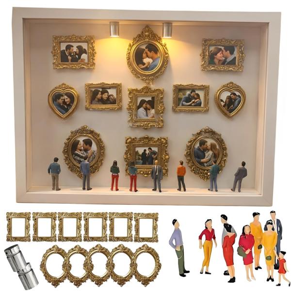 ・【DIY Mini Museum Silhouette Box】 This Museum of Us box transforms everyday photos and small keepsakes into a curated mi...