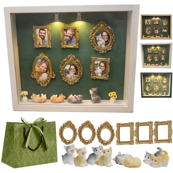 ・【DIY Mini Museum Silhouette Box】 This Museum of Us box transforms everyday photos and small keepsakes into a curated mi...