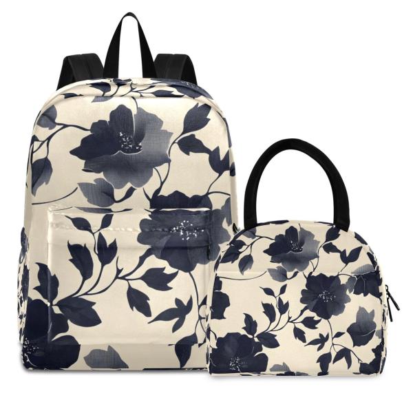 ・Complete Set Included - Backpack + lunch bag for seamless daily use・Secure Laptop Storage - Dedicated padded sleeve fit...