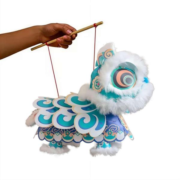 ・【Auspicious Lunar New Year Craft】Welcome good luck and prosperity with this traditional lion dance lantern! This vibran...