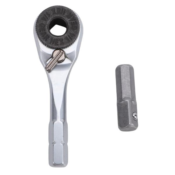 ・[Versatile Compatibility] The hex ratchet wrench features a 6.35mm chuck that is compatible with a wide range of drill ...