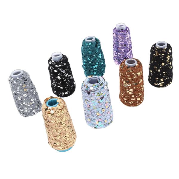 ・Premium Cotton Comfort: in the luxurious softness of our Sequin Cotton Yarn, meticulously woven from 100% premium cotto...