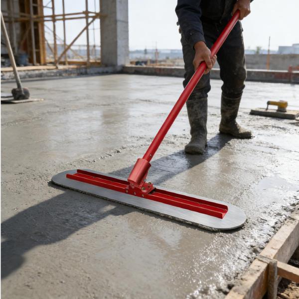 ・Premium Alloy Material Build: This Mg-al alloy concrete bull float features a 2mm thickened trowel board made for heavy...