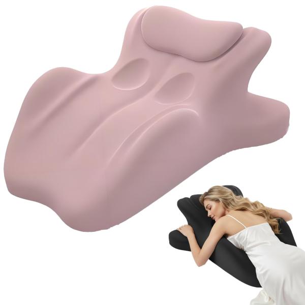 ・【Long-Lasting】Built with high-density, high-resilience foam, this Ergonomic Support Pillow is engineered to retain its ...