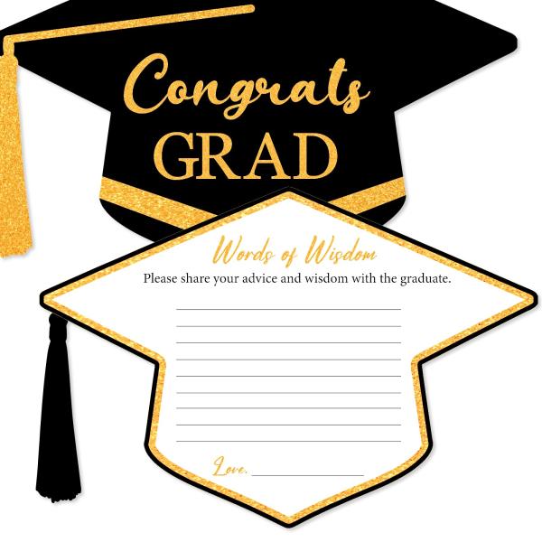 ・[Complete Set]: Make your graduation party unforgettable with this complete set of 50 premium 5x7 inch graduation cards...