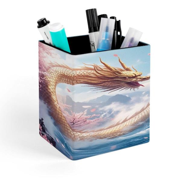 ・COMPACT SIZE, LARGE CAPACITY - Measuring 3.5" L x 3.1" W x 4.3" H, this desk organizer fits on small desks, bedside tab...