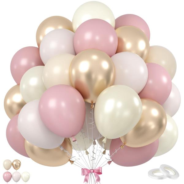 ・What You Get : 60PCS helium balloons have the magic of celebration.These 12 inches latex party balloons includes 25pcs ...