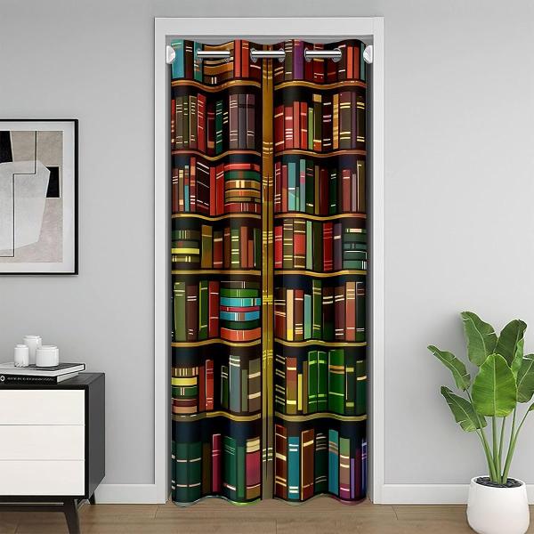 ・Size: 1 Panel W34 x L80 Inches Door Curtain Only; Curtain Rod is Not Included・Grommet Top: Each curtain panel has silve...