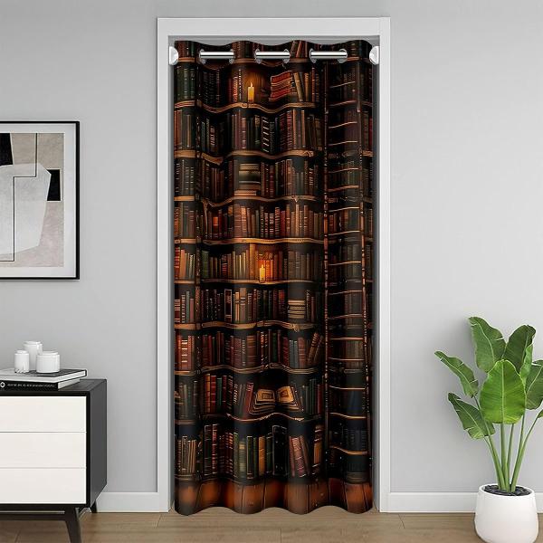 ・Size: 1 Panel W34 x L80 Inches Door Curtain Only; Curtain Rod is Not Included・Grommet Top: Each curtain panel has silve...