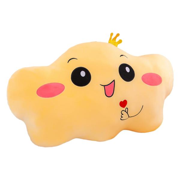・【Five Cute Expressions】This cloud-shaped plush pillow comes in five styles-including devil cloud, smiley cloud, and ang...