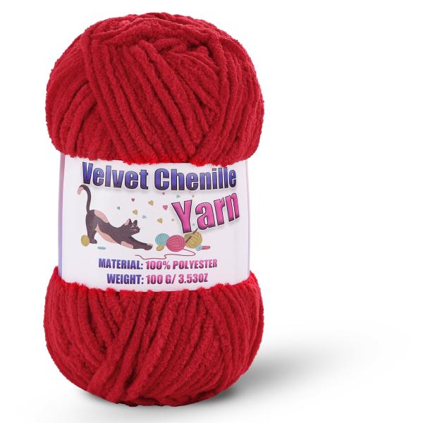 ・Super Fluffy and Soft:The chunky chenille yarn is buttery soft, no shedding or fraying! It remains fluffy and soft afte...