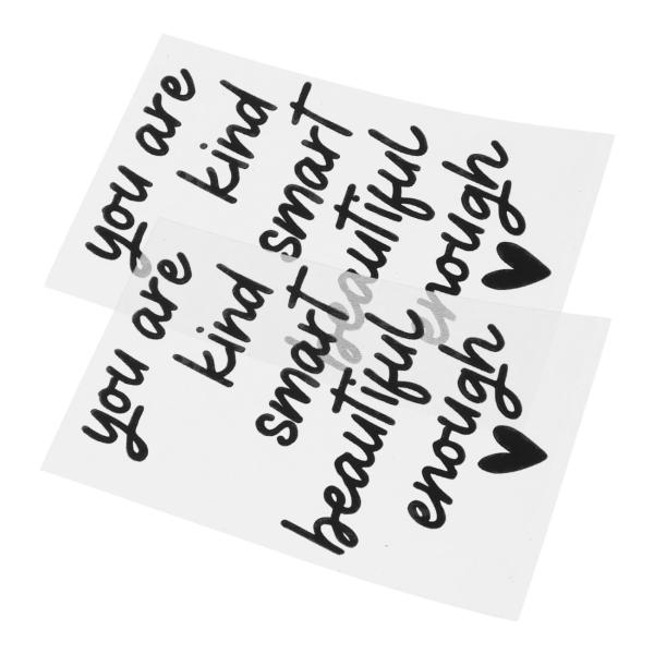 ・Inspiration vinyl decal--it can be easily pasted on most flat surfaces, and can be easily removed without leaving stick...
