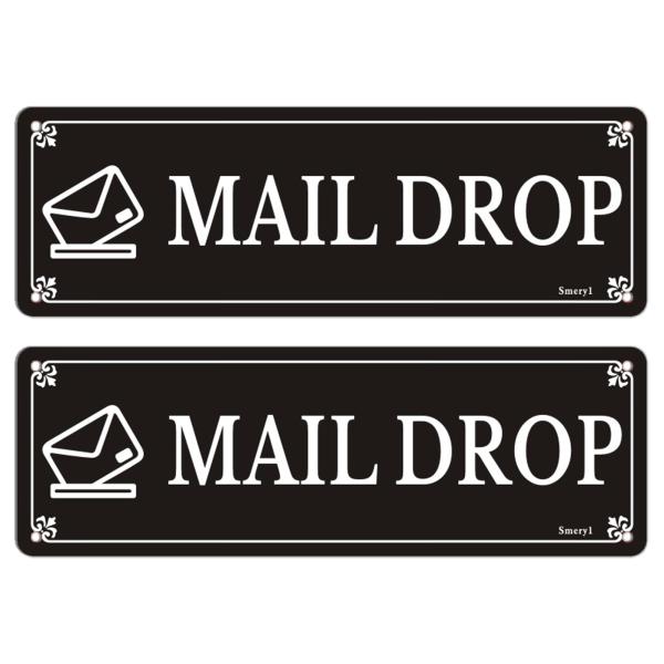 ・HIGH VISIBILITY DESIGN: Mail Drop Signs are designed in two contrasting colors of black and white. This sign can immedi...